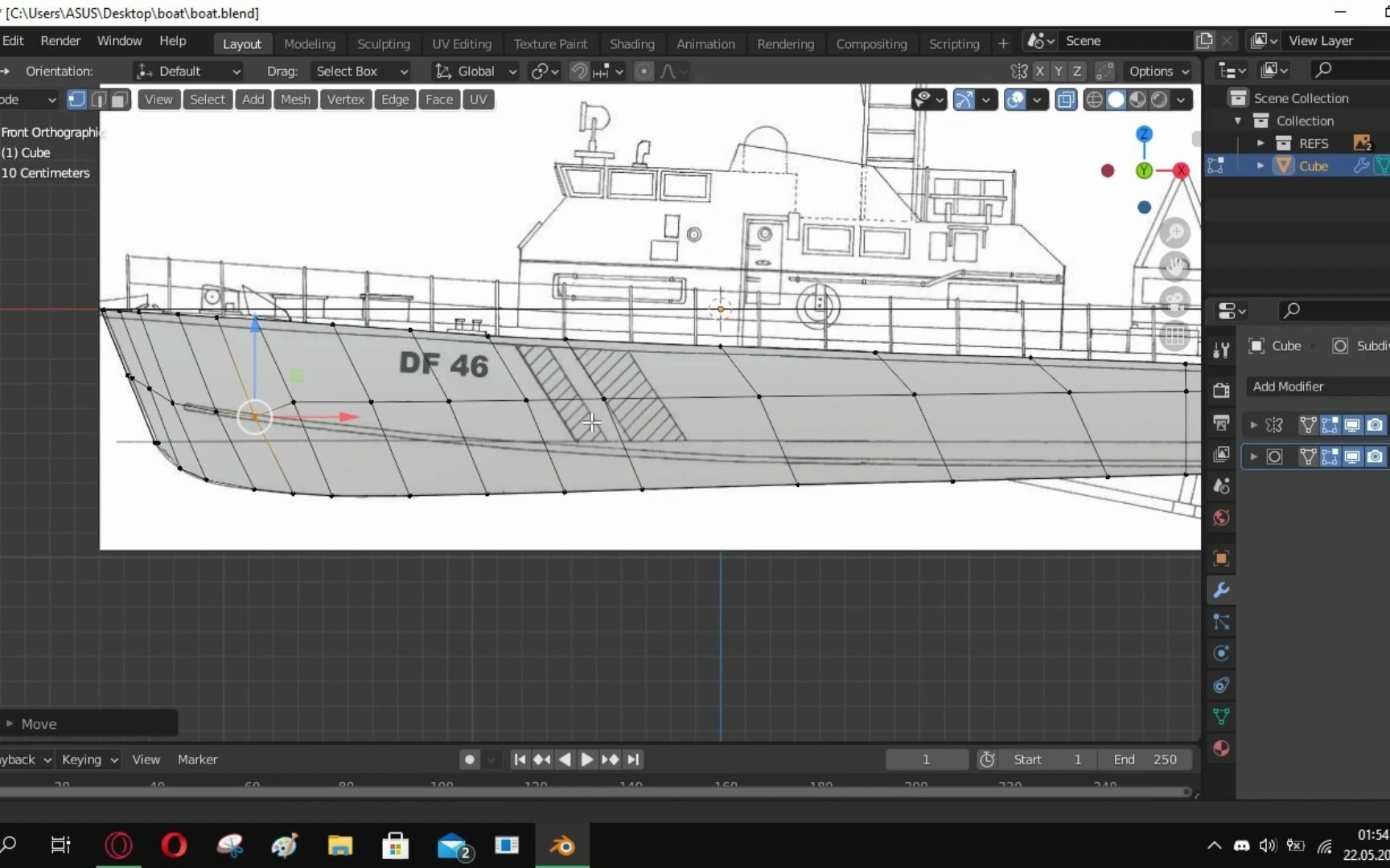 iBlender中文版插件 轮船 船 建模 3D Boat Modeling Blender 插件 教程
