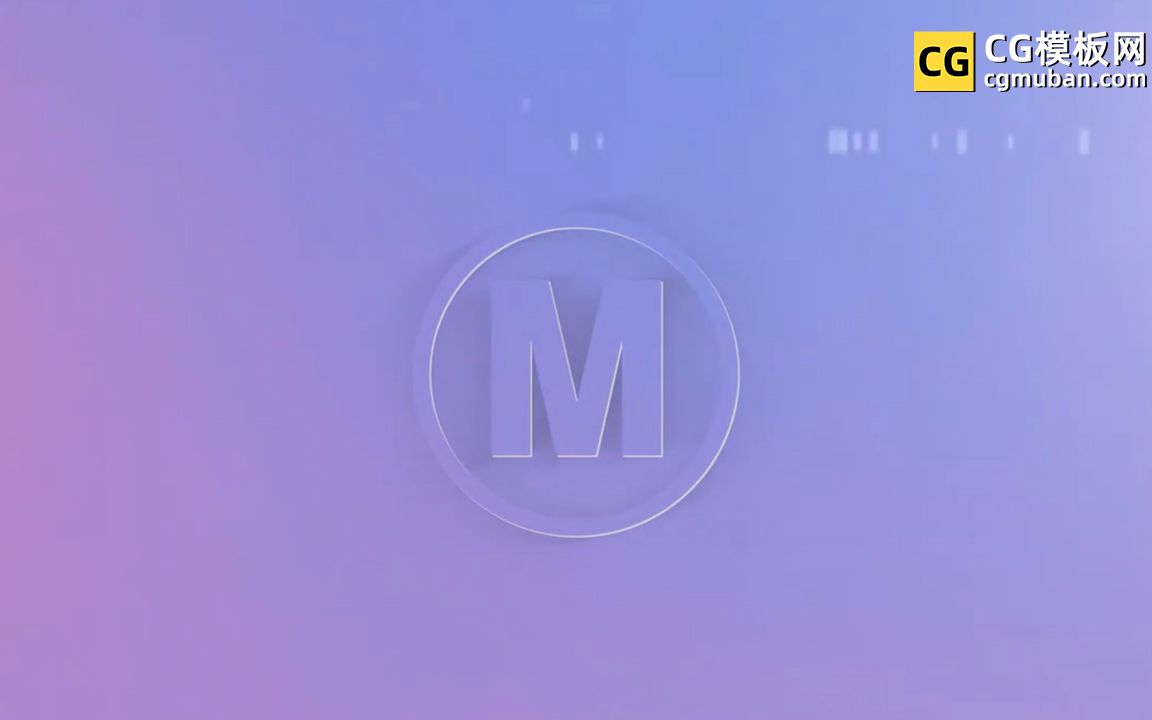 PR模板:卡通简约灯光环绕logo转圈阴影跟随效果视频开场pr片头模板 ...