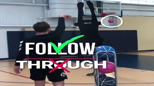 [篮球教学]篮球投篮教学,高抛物线,压手腕!