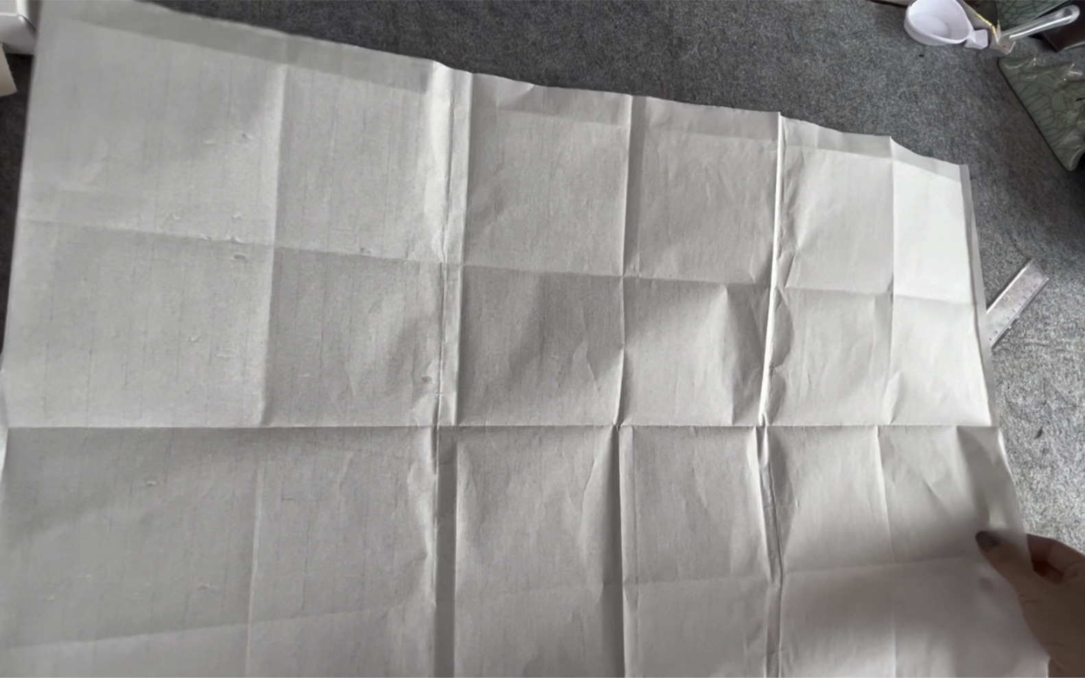 书法初学必须知道的,宣纸叠格子!