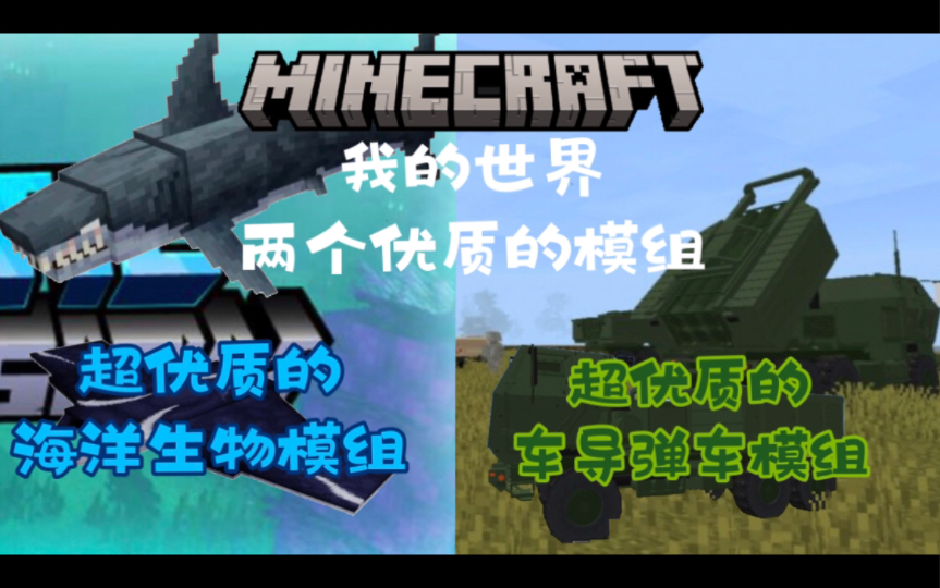 【我的世界】国际服 基岩版mc 两个非常优质的模组。 一:超优质的...