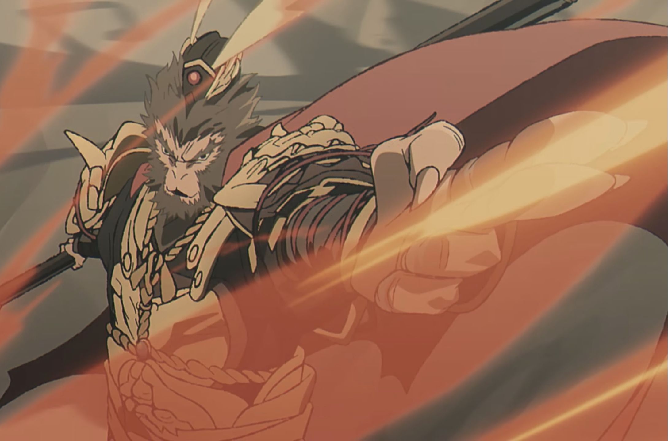 黑神话悟空第五回追忆动画,日落红尘