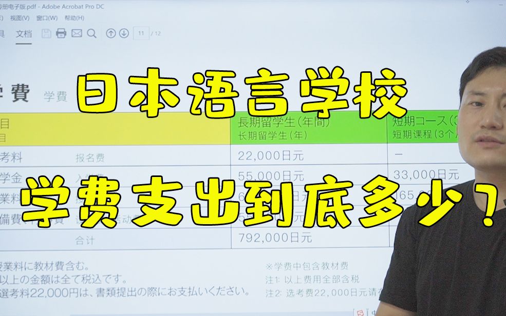 日本语言学校学费支出到底多少?