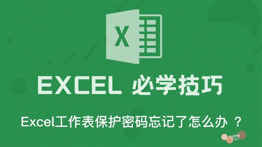 Excel保护密码忘记了怎么办.mp4