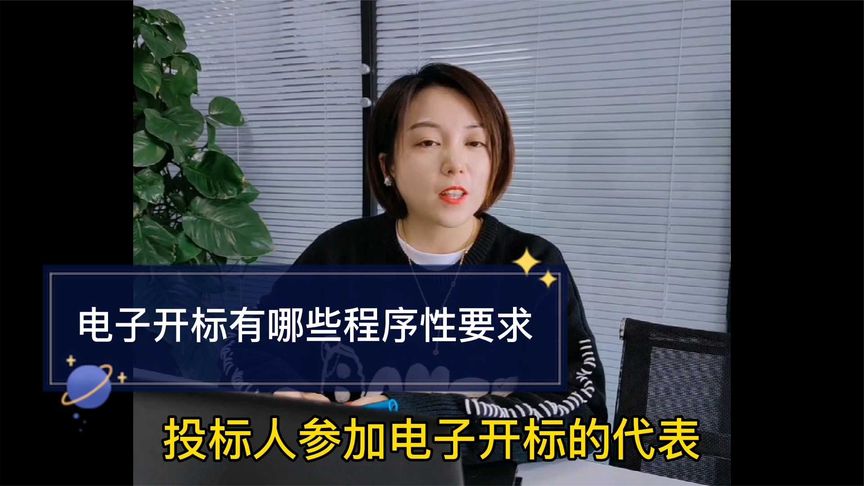 电子开标有哪些程序性要求