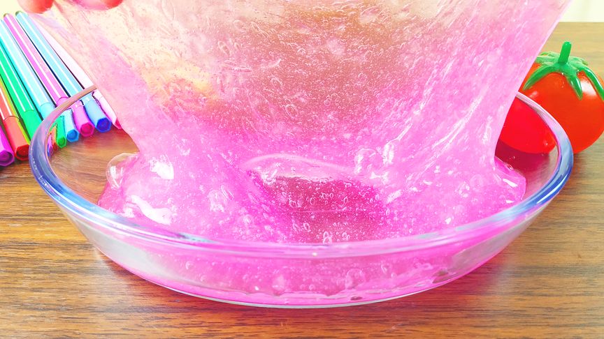 无硼砂不粘手的假水教程给你,简单几步就能做,结果很“成功”