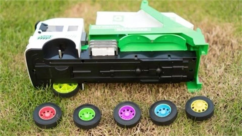 组装玩具车系列:组装环卫车,儿童汽车玩具
