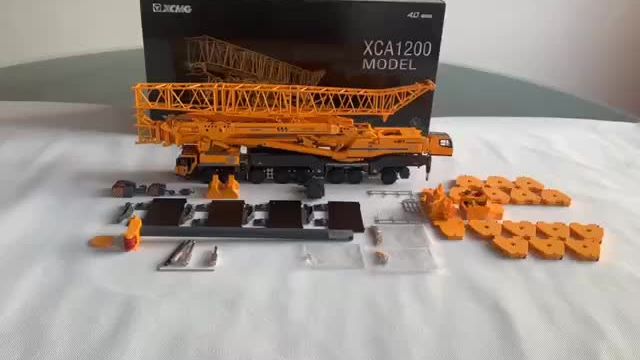 徐工集团XCA1200起重机1:50吊车模型 介绍视频