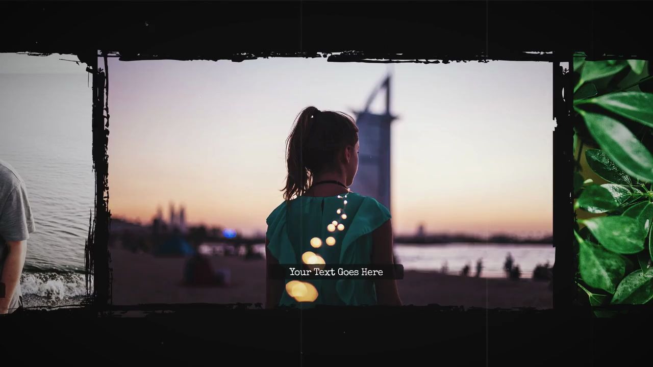 复古而优雅的照片幻灯片pr模板