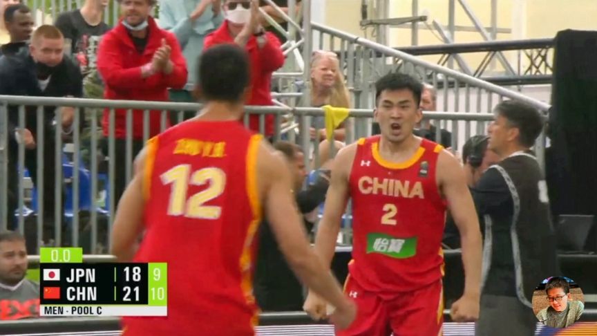 远投绝杀!中国男篮击溃日本!2022三人篮球世界杯中国21-18日本