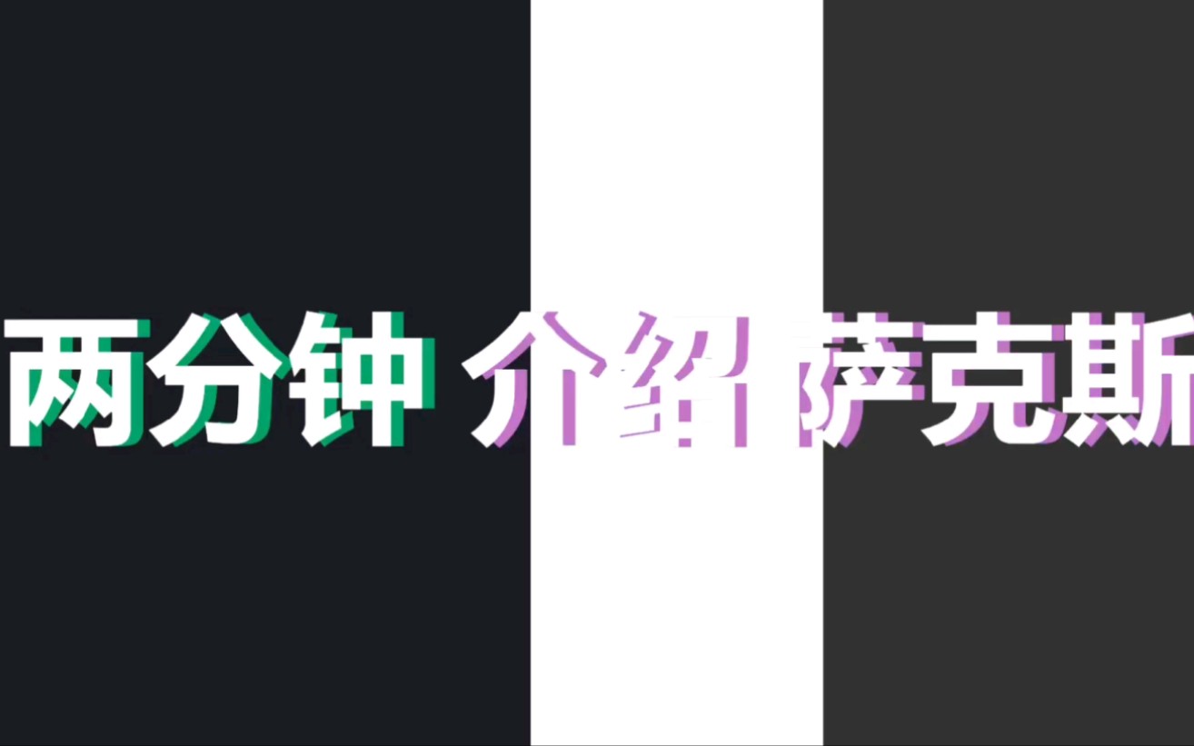 两分钟介绍萨克斯