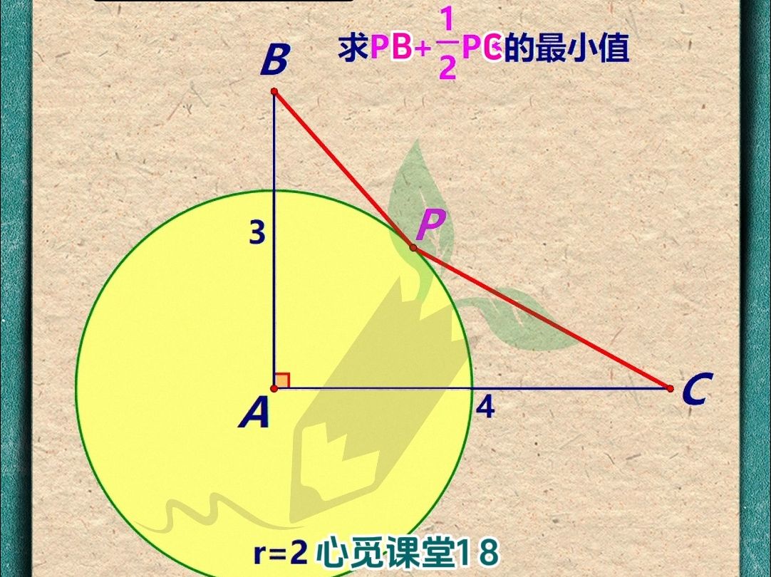 初中88几何模型-最值模型之阿氏圆08题目 #阿氏圆 #几何最值 #88几何...