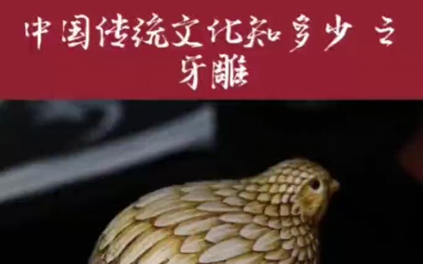 中国传统文化知多少之牙雕