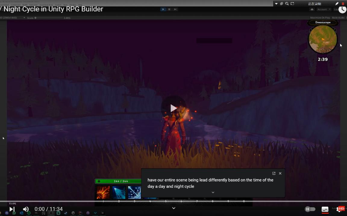 【RPG Builder2.0】日夜交替昼夜循环教程 Day/Night Cycle In Unity ...