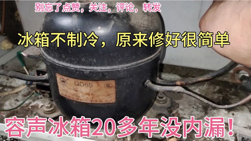 电冰箱不制冷不通电,原来修好这么简单!手把手教你维修方法搞定