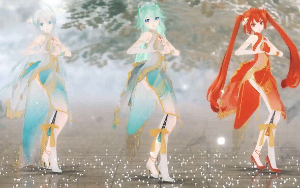 【花魑·东方栀子·言和三人mmd+花魑模型配布】神谕法则★与你的...