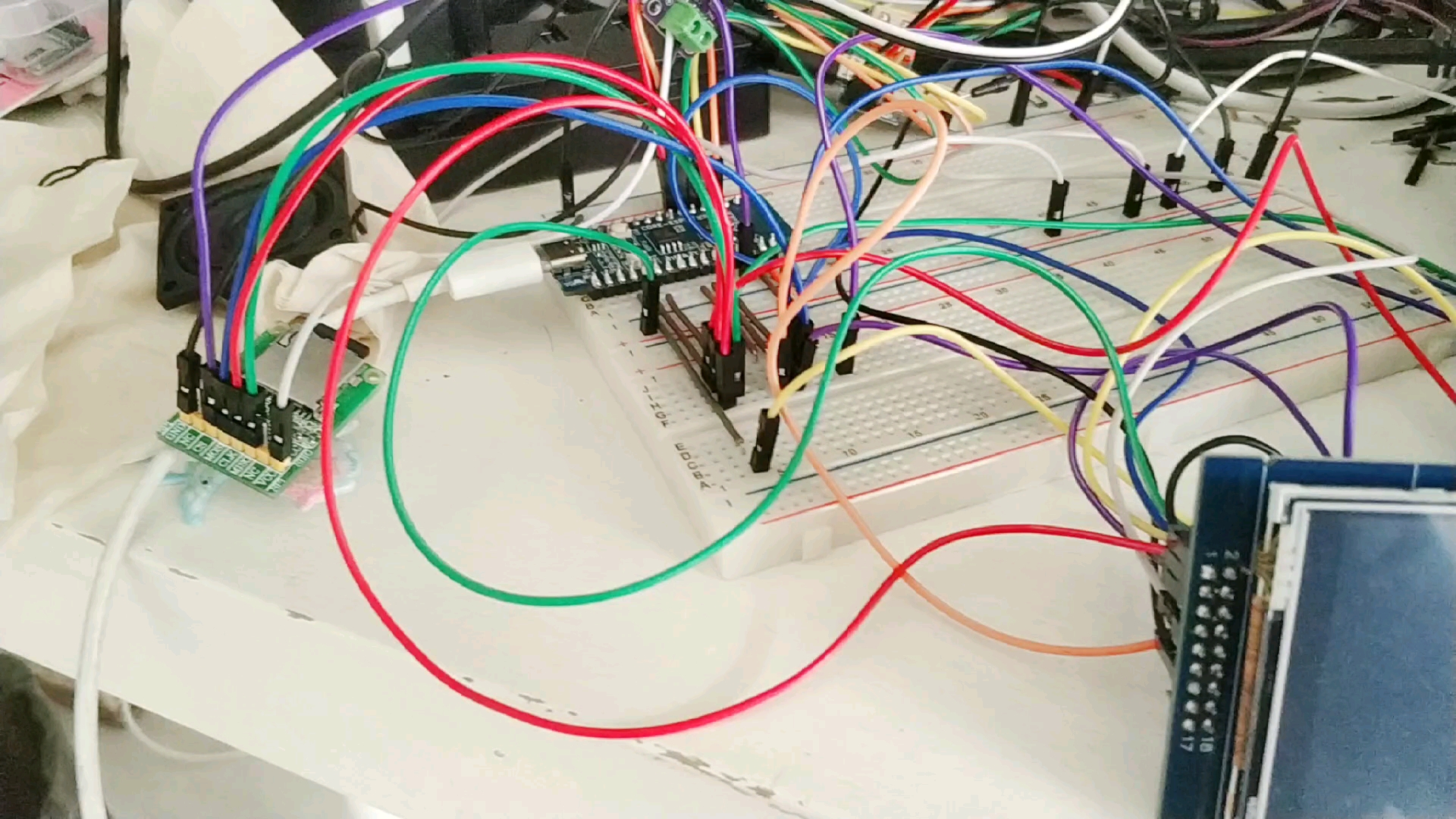 esp32 c3 魔改lvgl T卡mp3音乐播放器 qvga 触屏
