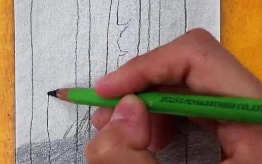 ...艺术的阿妹 零基础学画画 素描 素描风景 画画像吃饭一样简单 家庭教育