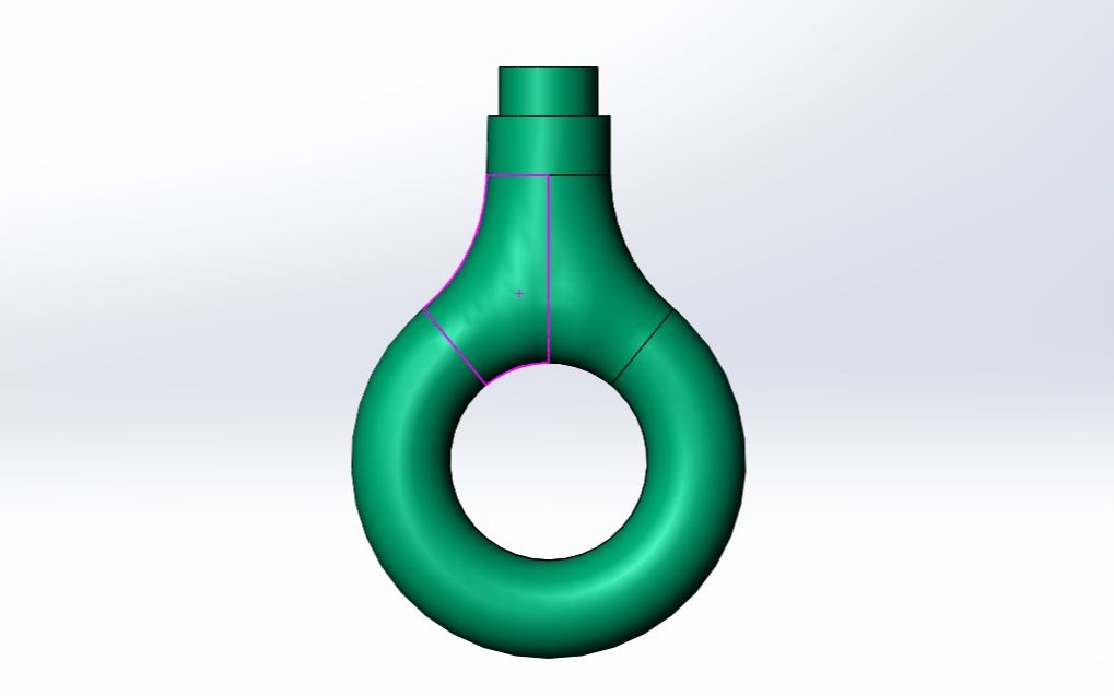 Solidworks 曲面吊钩