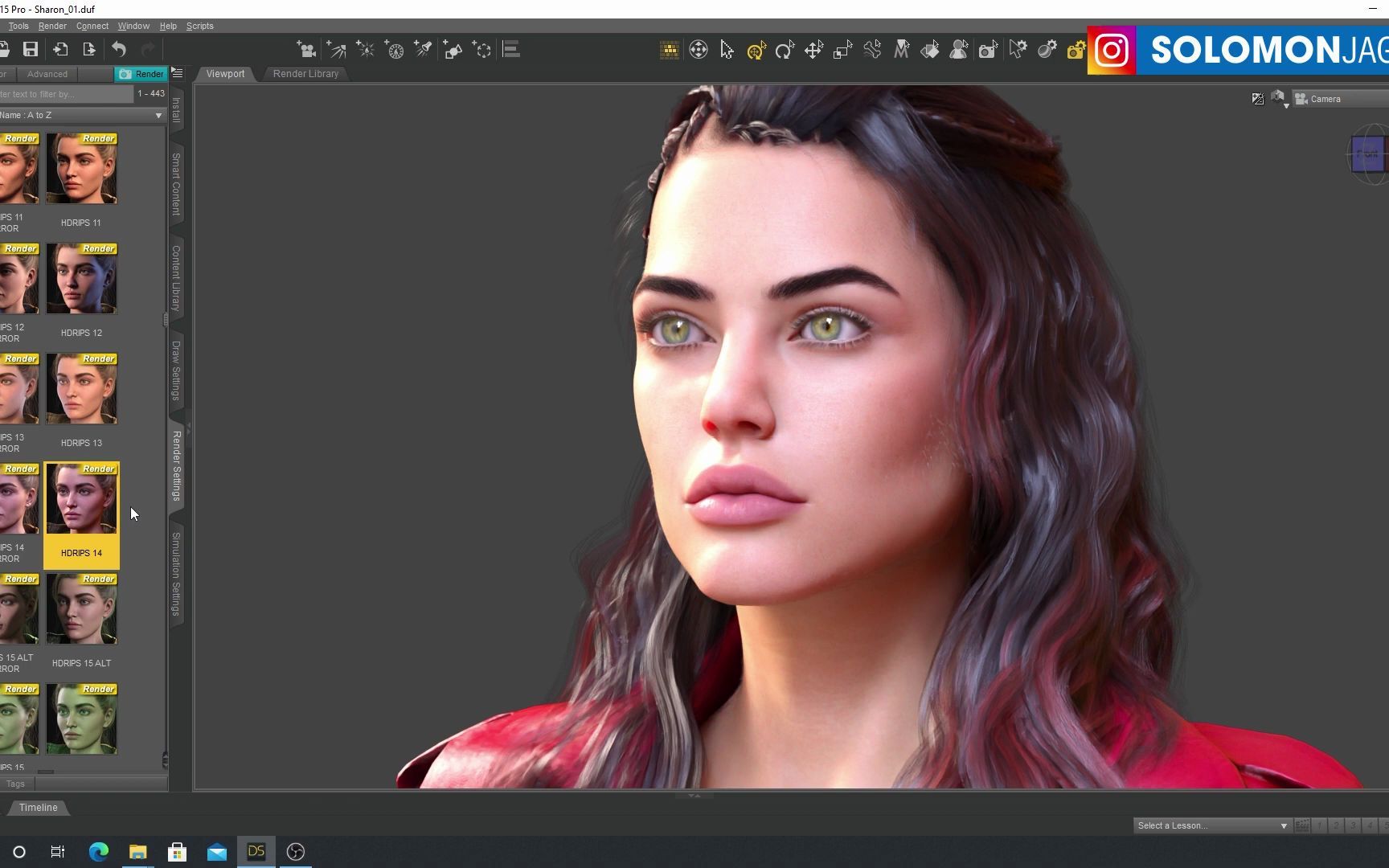 [演示]RTX 3090 实时渲染测试, DAZ Studio Nvidia Iray Sharon 8.1, ...