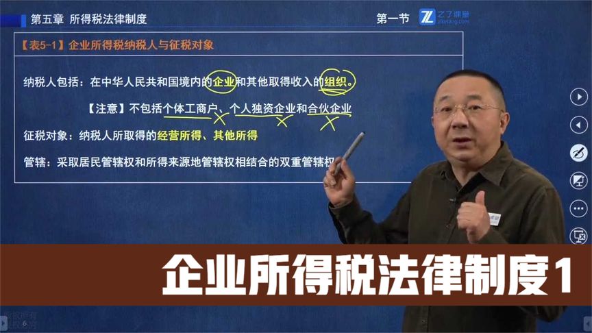 2022新大纲《初级会计经济法》精讲:0501企业所得税法律制度1