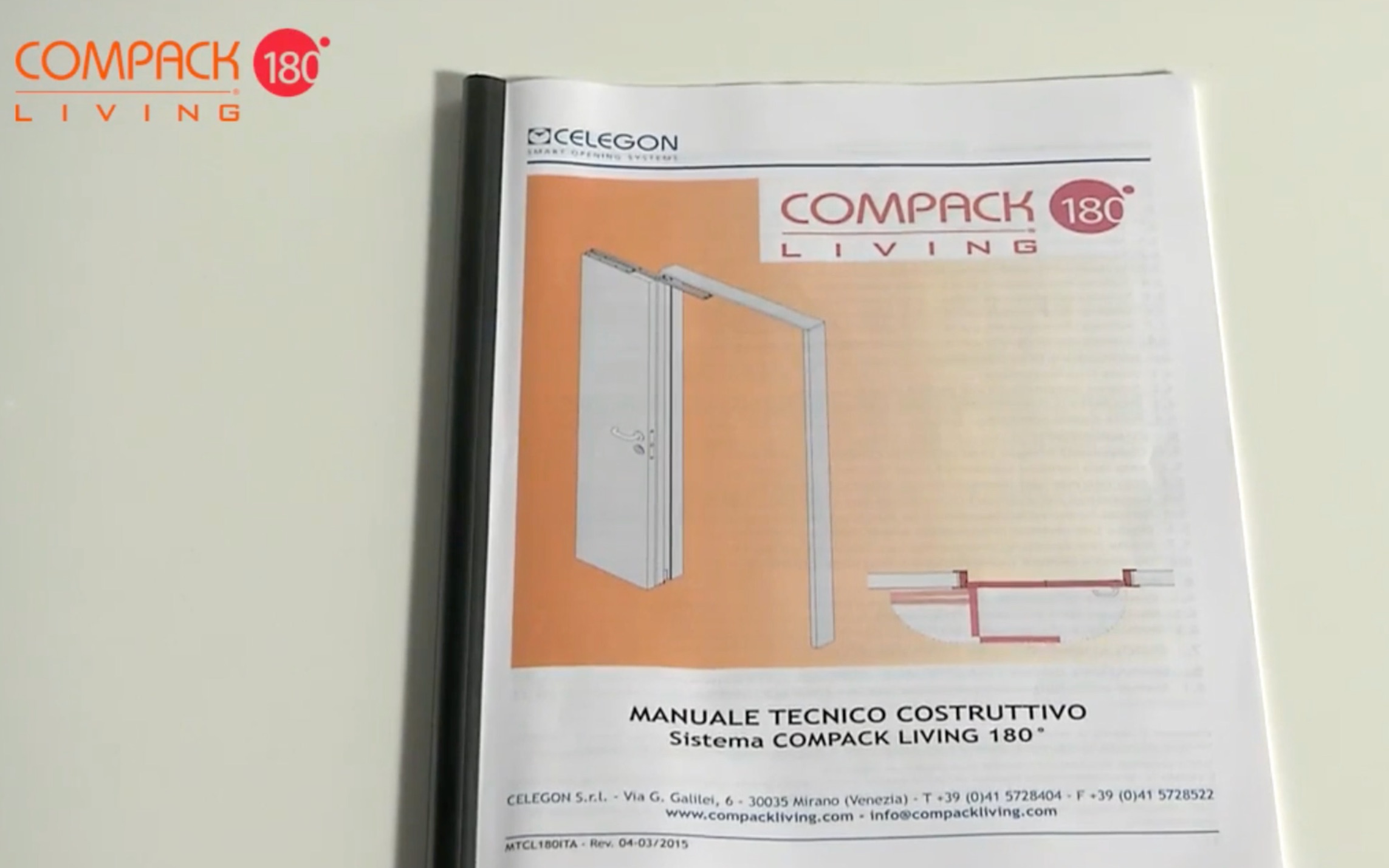 ...意大利CELEGON赛乐高COMPACK LIVING 180度平开折叠门/90度...