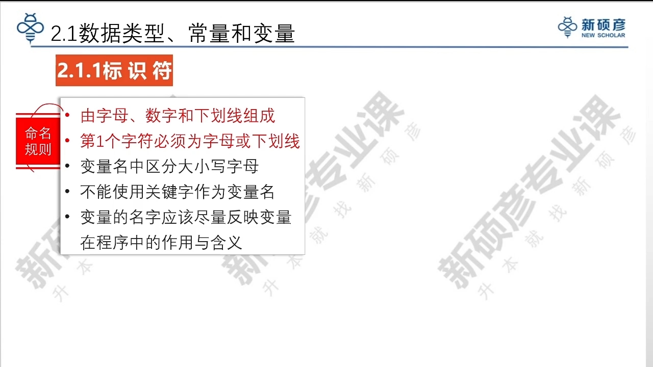 C语言程序设计2.1数据的表现形式及其运算