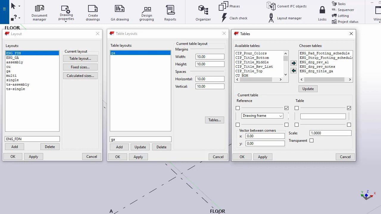 完整的视觉图纸布局编辑器-Tekla Structures 2020