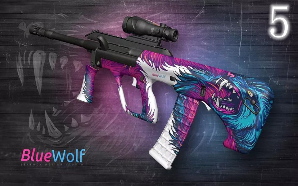 【CSGO】教你用贴纸配皮肤枪 Ep.5(SG553+AUG篇)