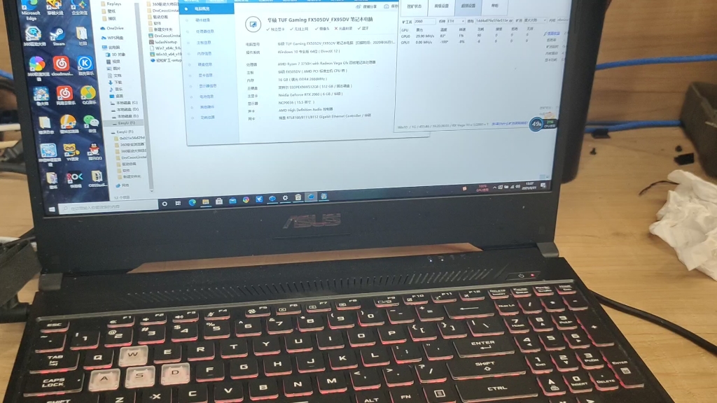 回收了一台华硕飞行堡垒笔记本,rtx2060显卡,挖矿200天可以回本