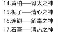 五十种中药的药性、功能、作用!