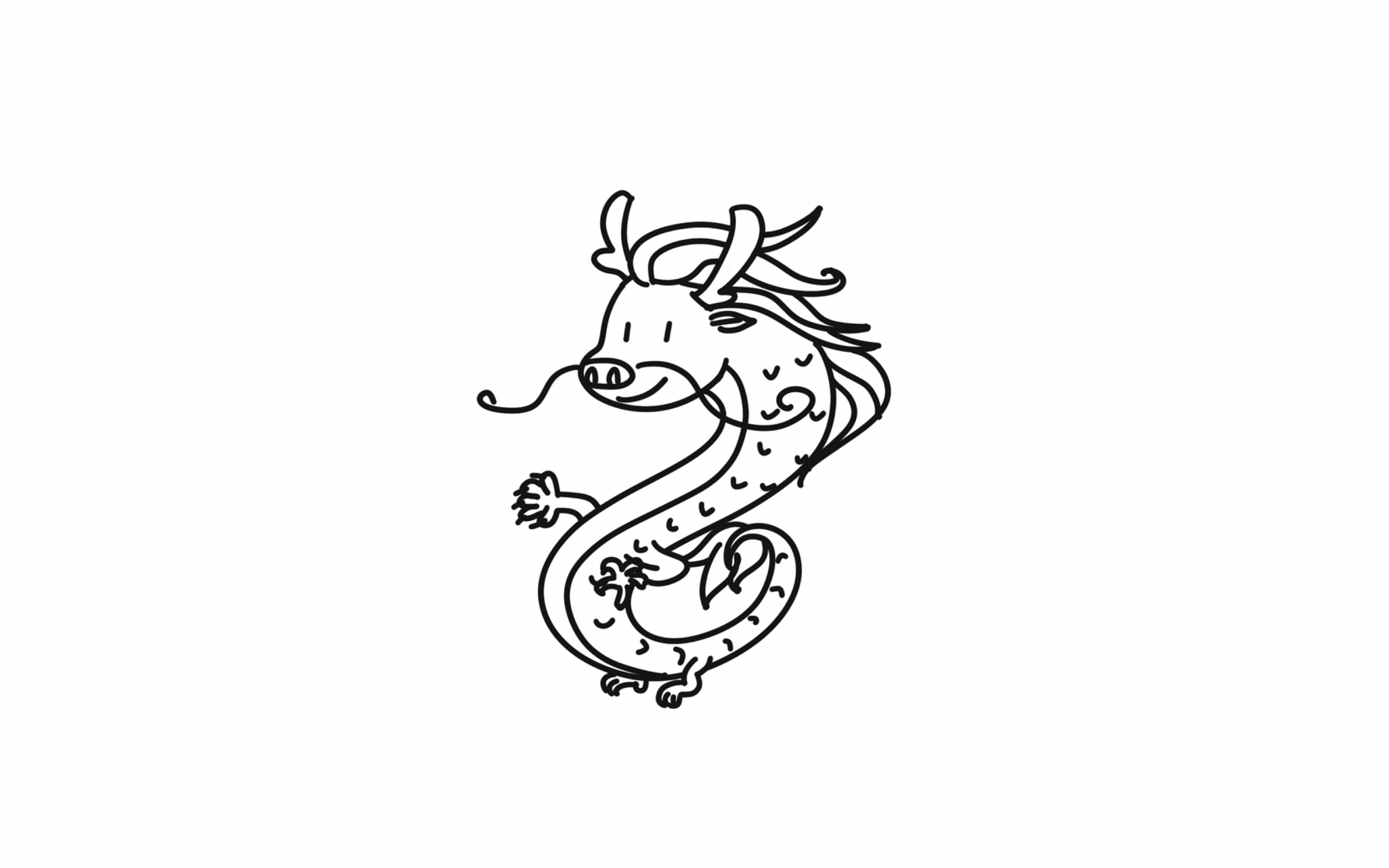 简笔画|龙,也可以萌萌哒