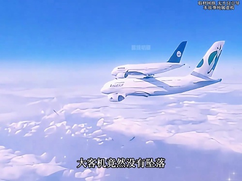 小客机竟然晃晃悠悠落在了大客机上,太神奇了