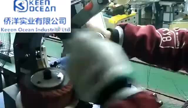 侨洋实业环形/环型变压器厂家初级绕线操作视频
