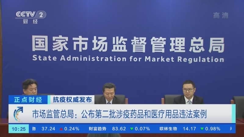 ...抗疫权威发布 市场监管总局:公布第二批涉疫药品和医疗用品违法案例