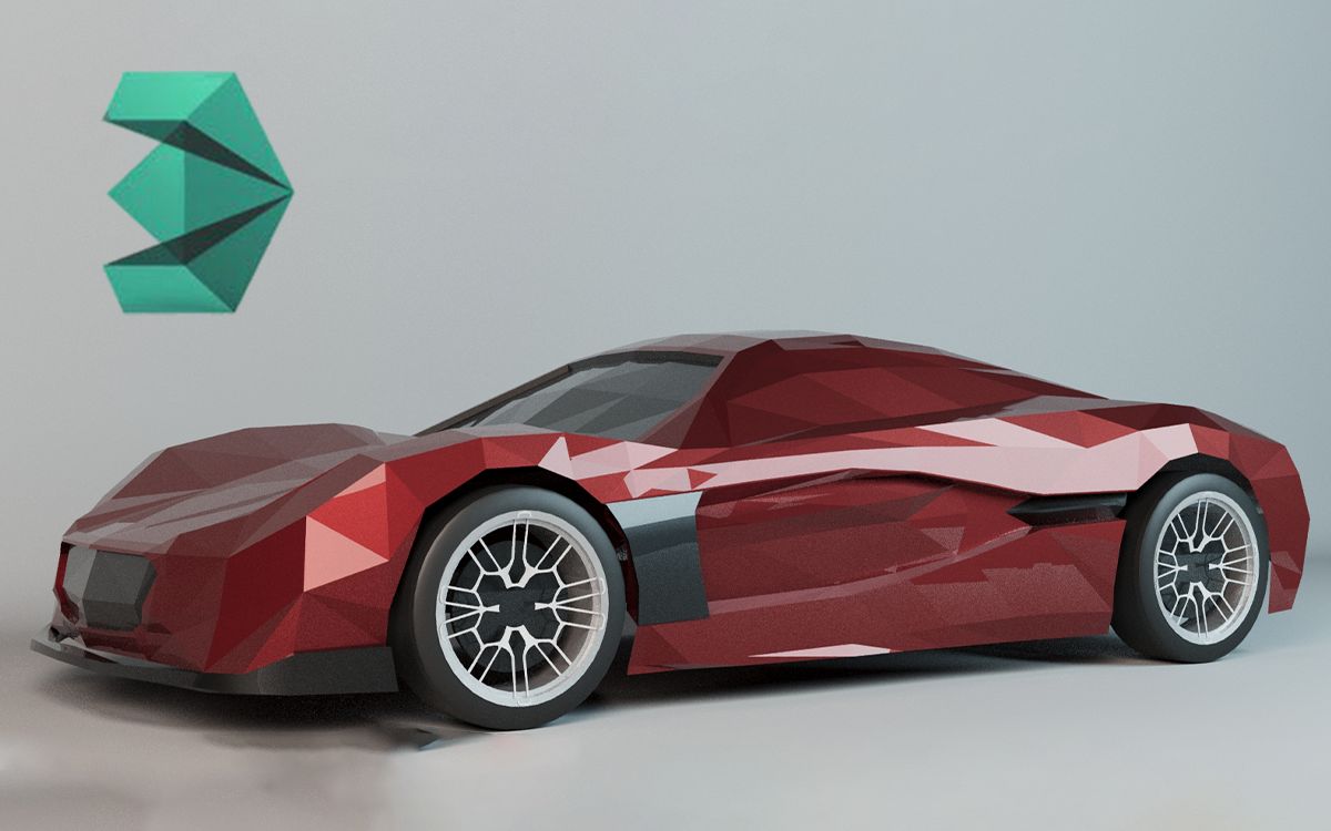 3dmax建模:这是什么牌子的跑车?竟然不需要花钱?