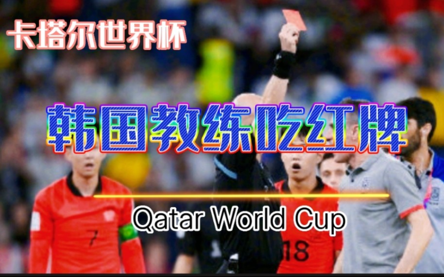 韩国队主教练吃红牌
