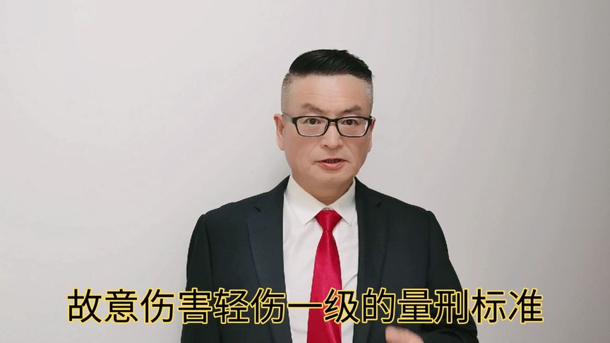 故意伤害轻伤一级的量刑标准