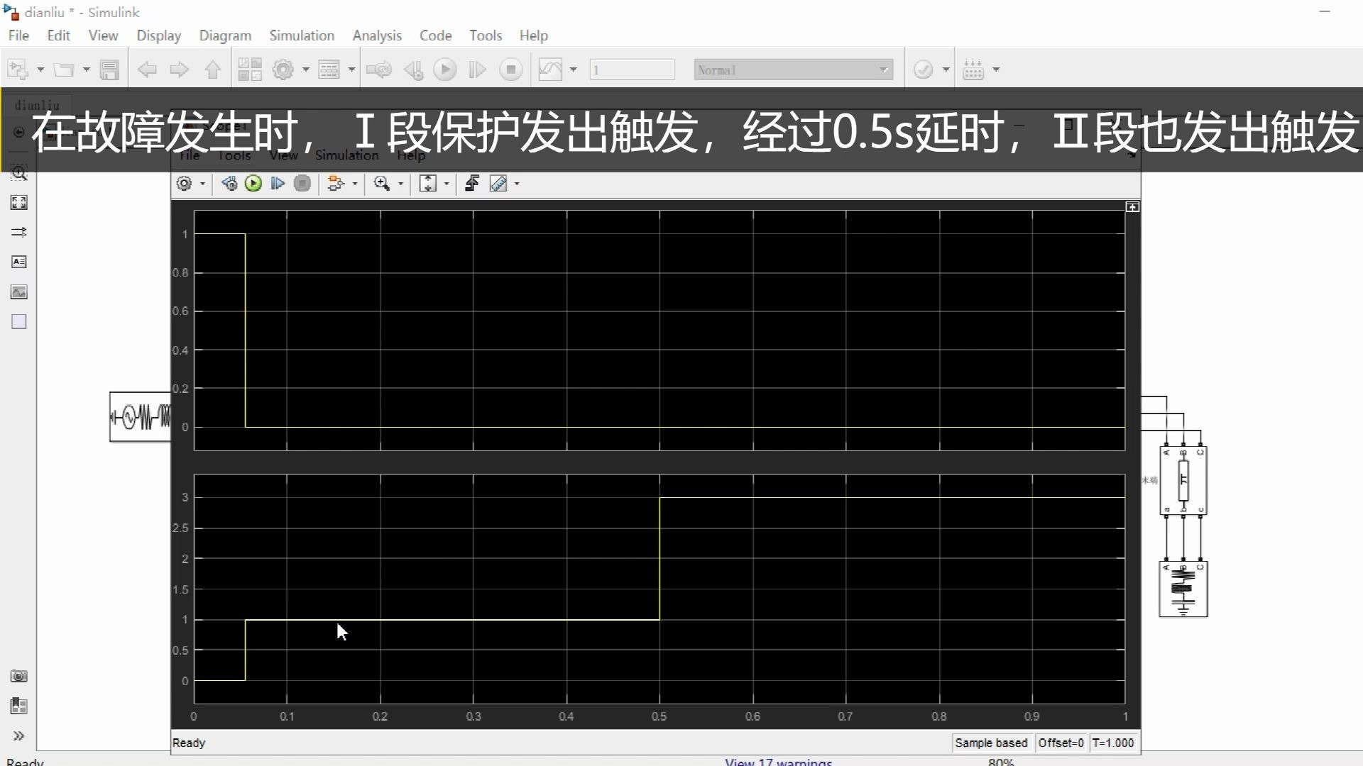 【matlab仿真】单电源三段电流保护仿真