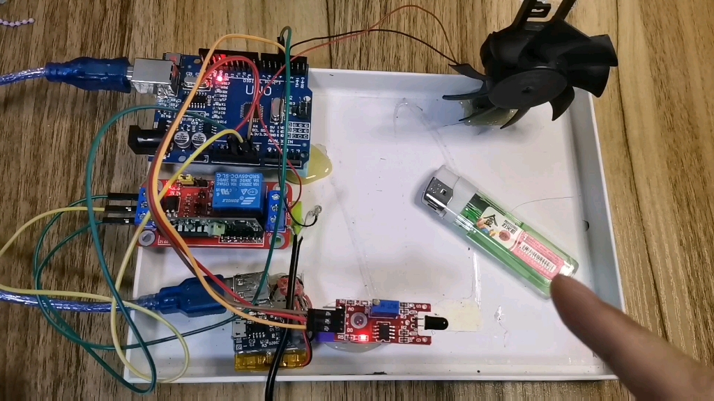 用Arduino自制制动灭火小系统,单片机想入门的同学来可以做一个