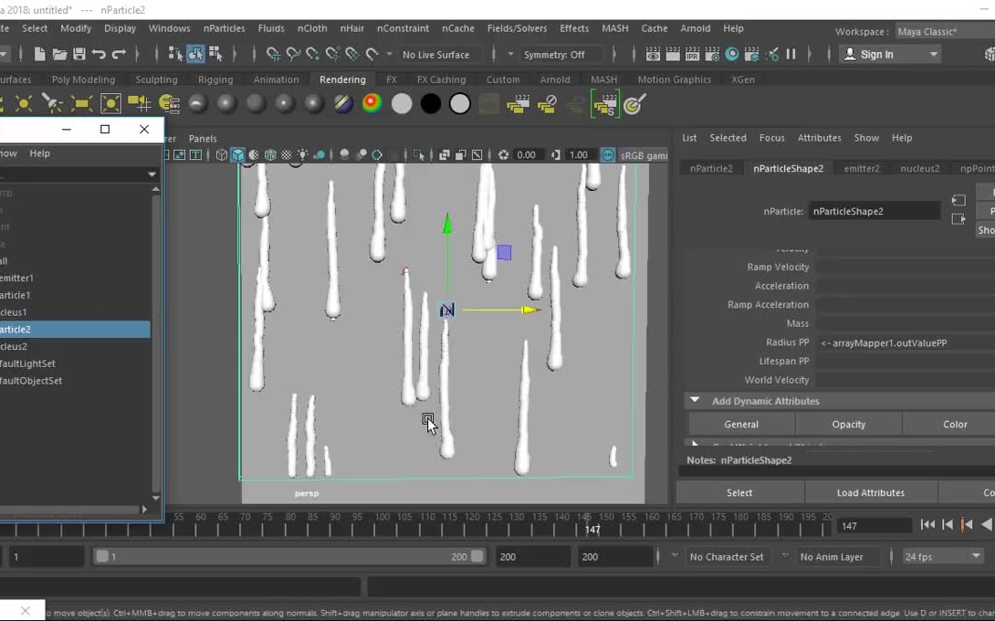 Maya水滴制作,大同小异