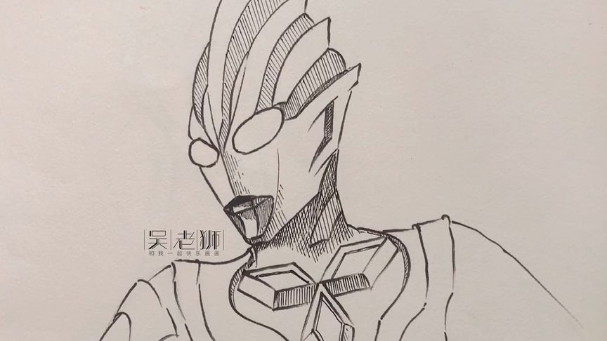特利迦奥特曼,奥特曼系列线描简笔画