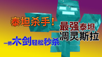 我的世界原创模组: MC最强神器你见过没? 小木剑轻松秒杀泰坦!