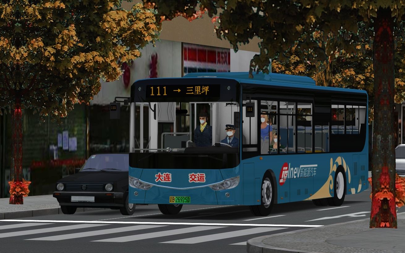 ...大连交运涂装还蛮耐看的 驾驶安凯HFF6100G9EV纯电动城市客车 ...
