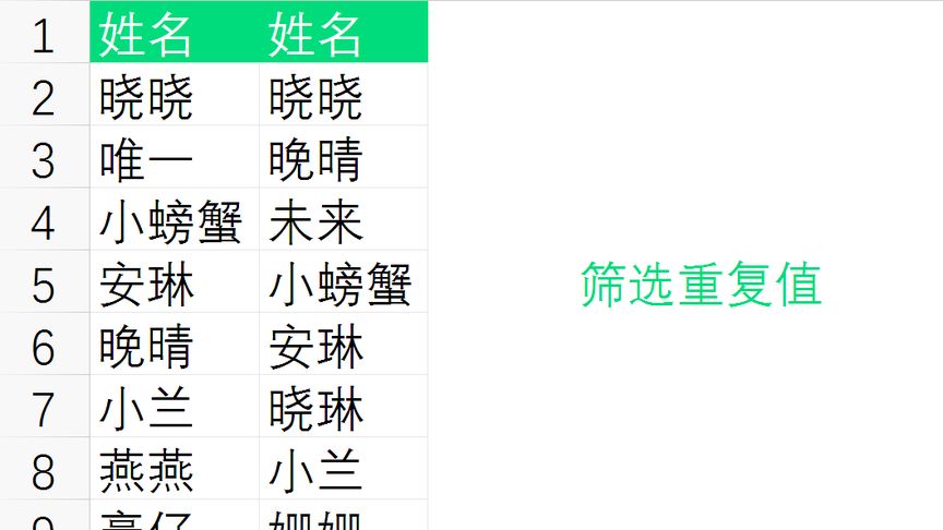 筛选excel中的重复值,用这个方法一分钟搞定