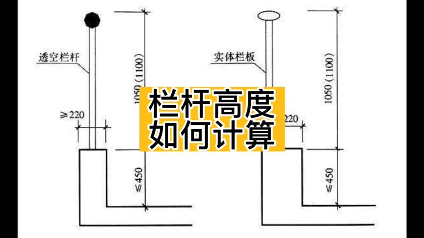 栏杆高度如何计算?一文全面掌握,再也不用去翻规范了!速收藏!