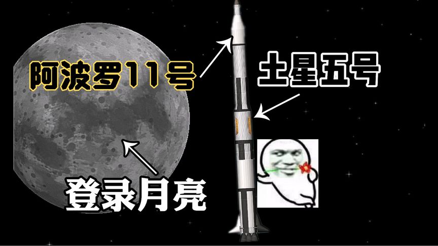 【航天模拟器】土星五号运载火箭带着阿波罗11号登陆月球并返回…