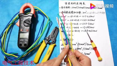 家装电线如何选择?收好这张表格,比你埋头苦干3年学徒电工都强
