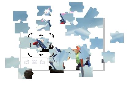 教你怎样用CorelDRAW绘制拼图
