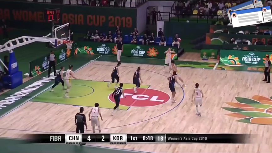 中国女篮杨力维标射三分!